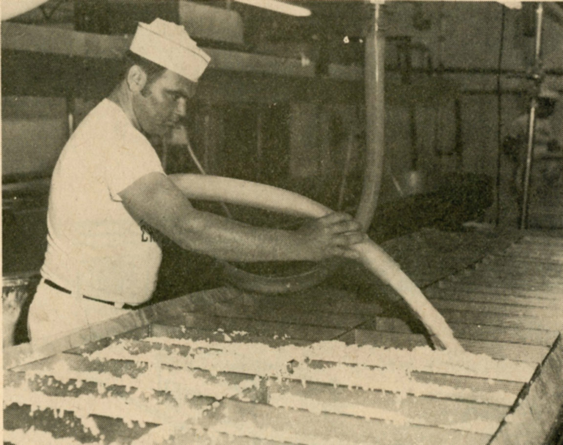 McCadam workers making cheese in Chateaugay
