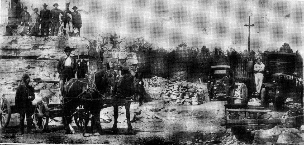Dominic Condino’s first truck used to haul quarry stone in Carthage