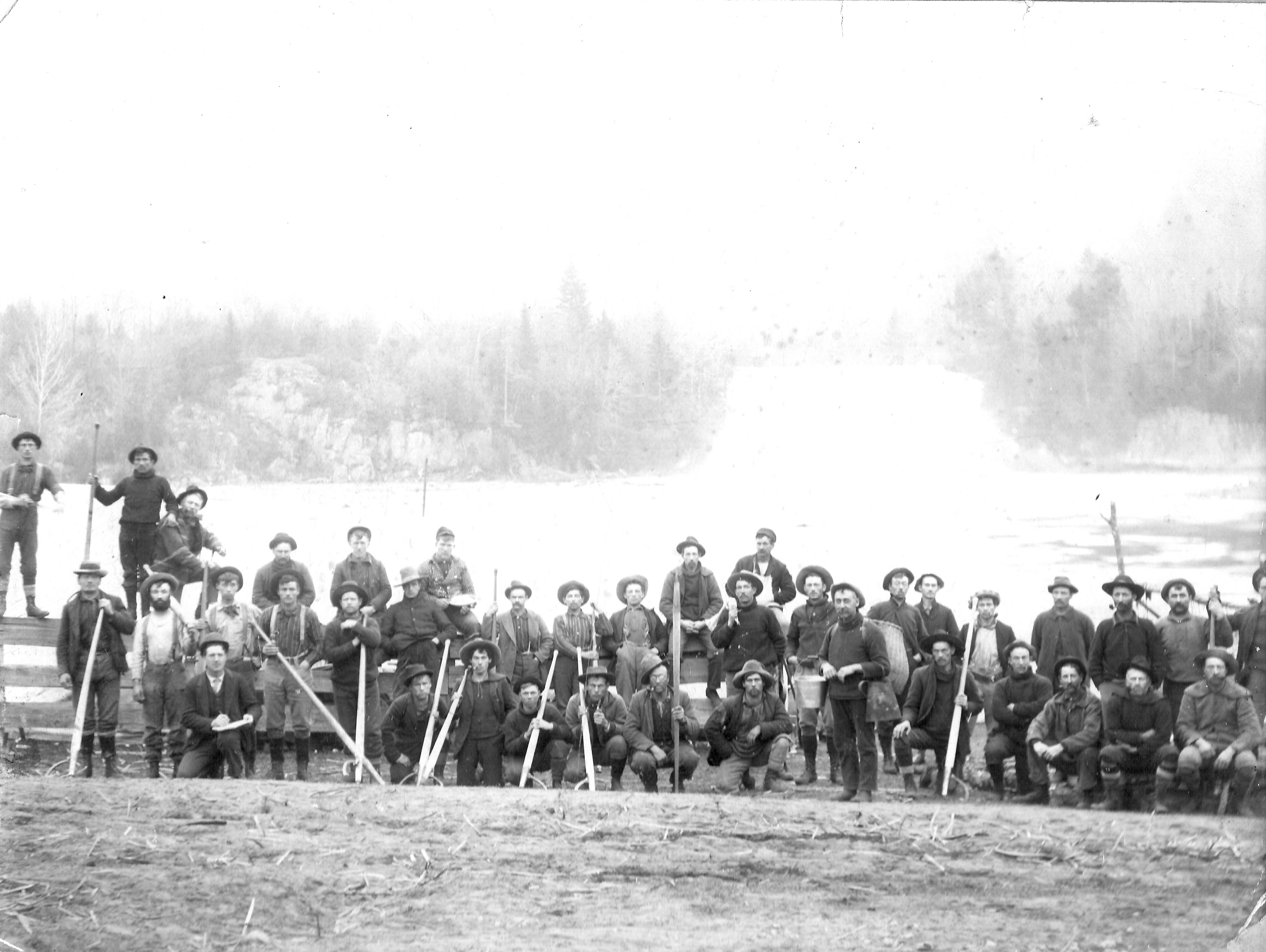 Group picture of log drivers in Colton