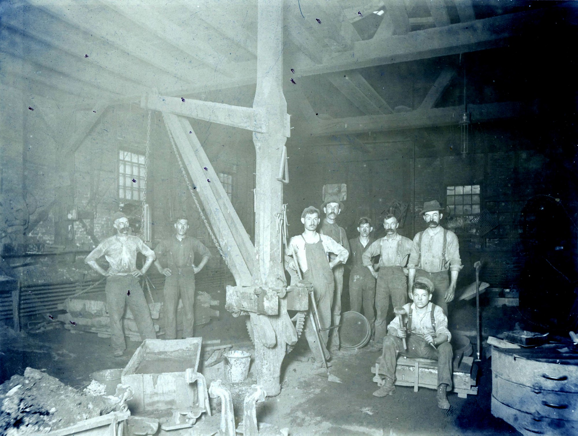 Iron workers in Brownville