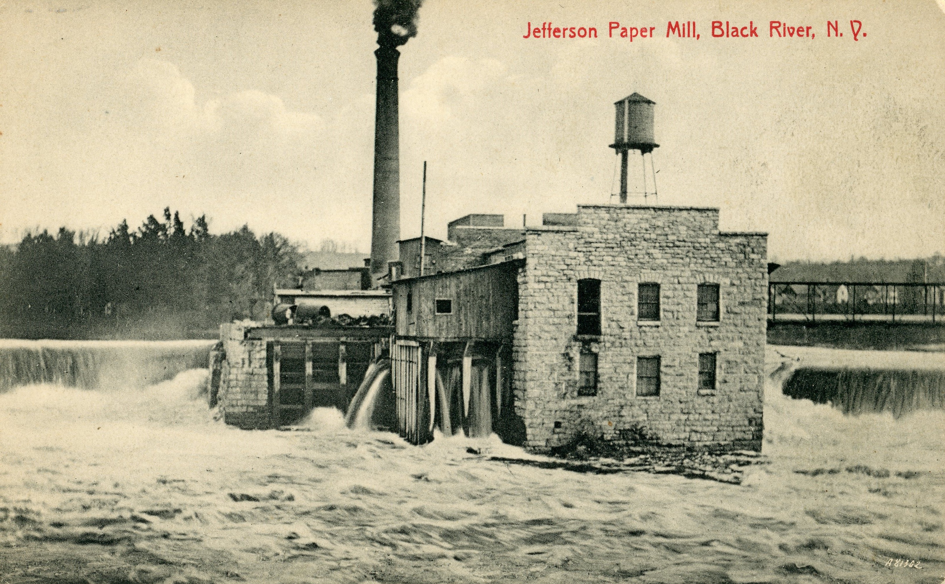 Young workers inside the Newton Falls Paper Mill in Newton Falls