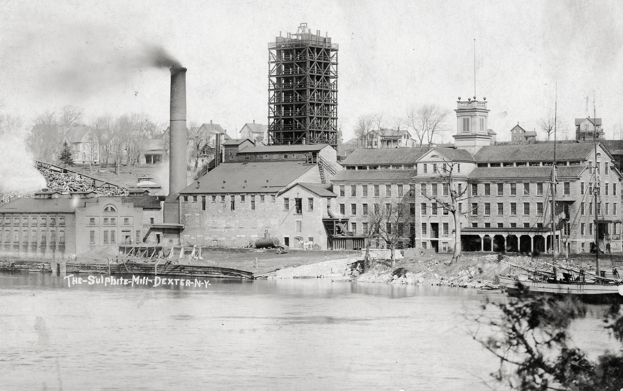 View of Sulfite Mill in Dexter