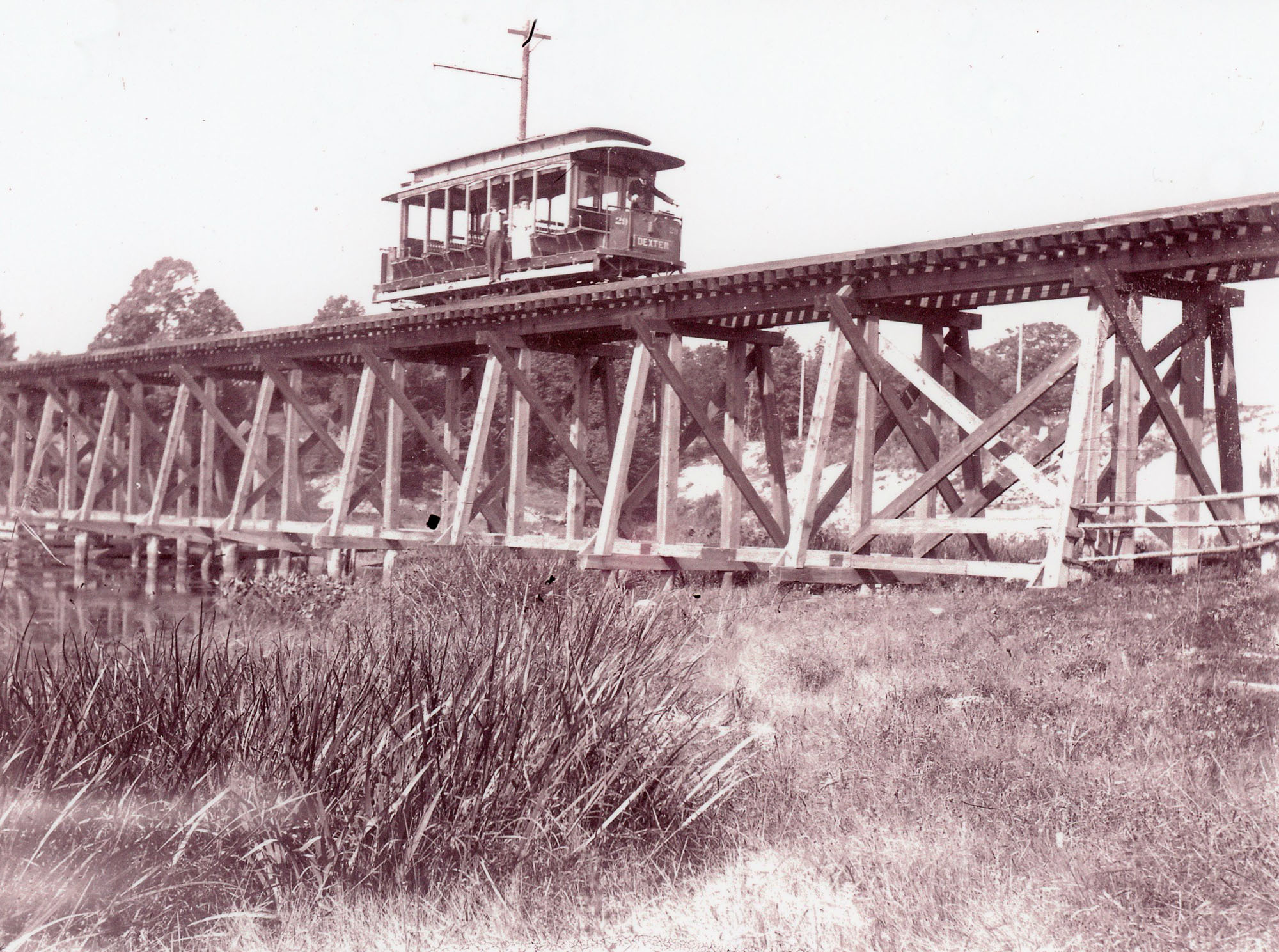 Black River Traction Trolley in Dexter