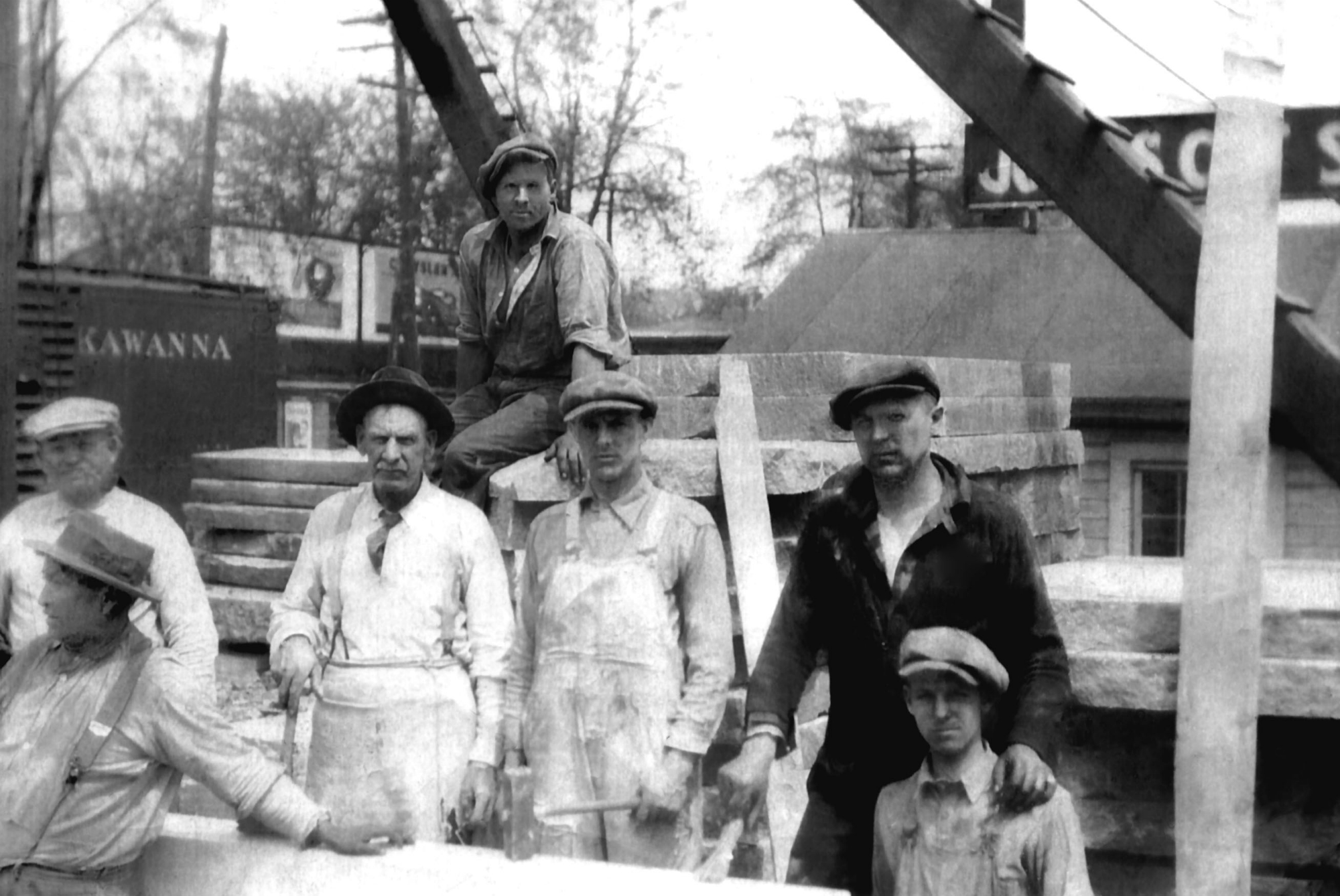 Jones Stone Company workers in Gouverneur