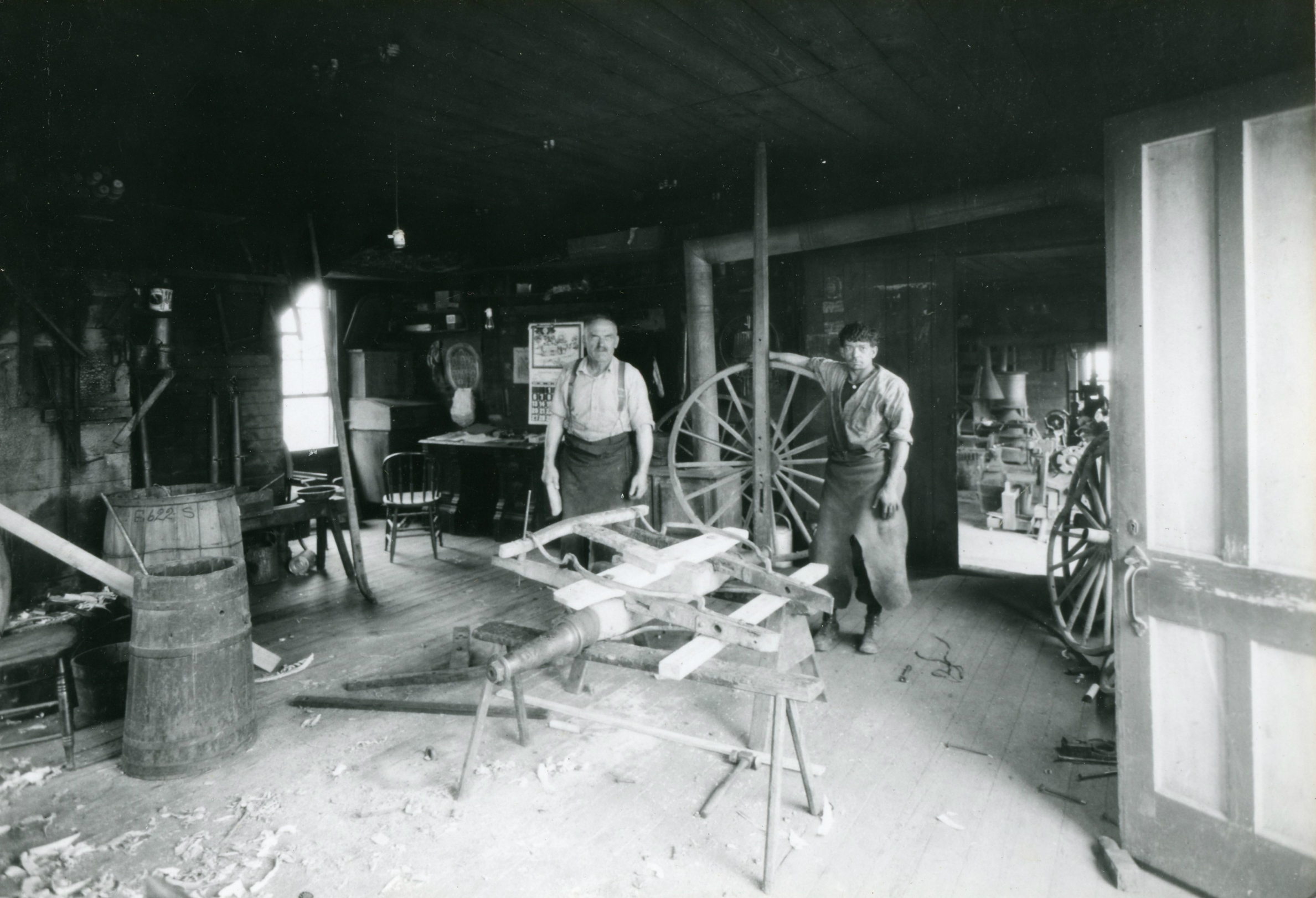 Exterior of the Henry Jones General Blacksmith and Machine Shop in ...