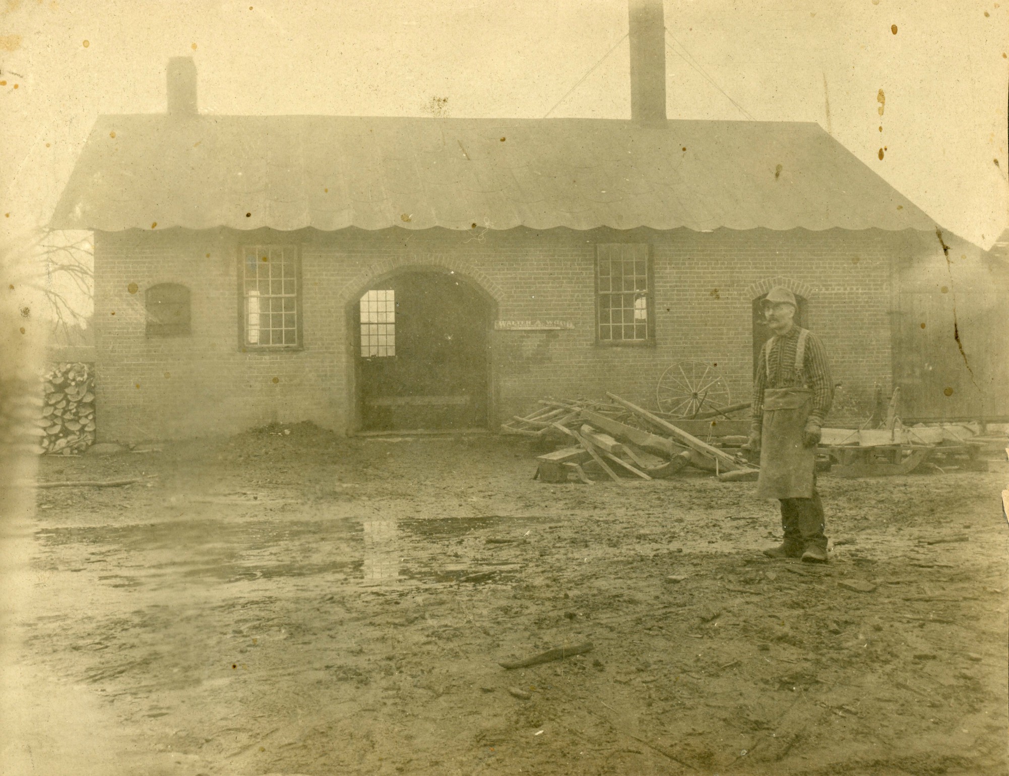 Walter A. Wood foundry and blacksmith shop in Jay