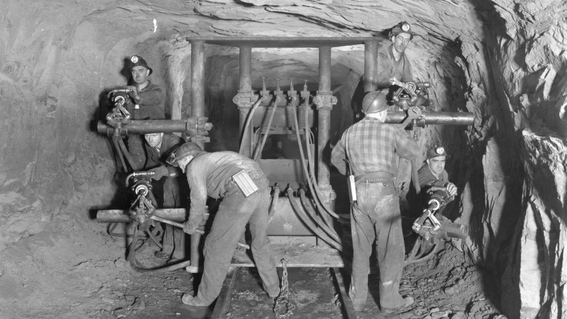 Republic Steel mines in Mineville in the 1940s