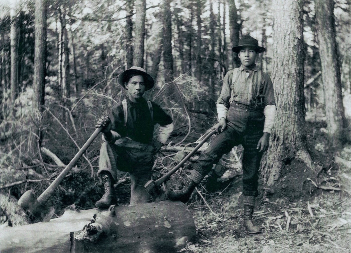 Lumberjacks of Native American ancestry in Harrisville