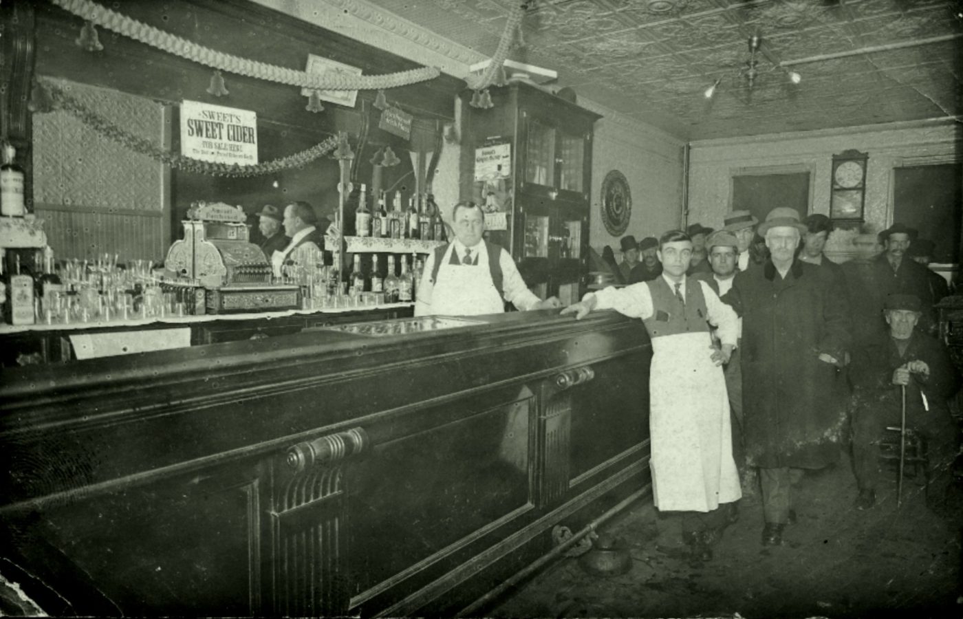 Inside the Grand Union Hotel bar in Carthage
