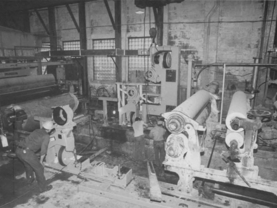 1940s paper-making inside the Climax Manufacturing Company in Carthage