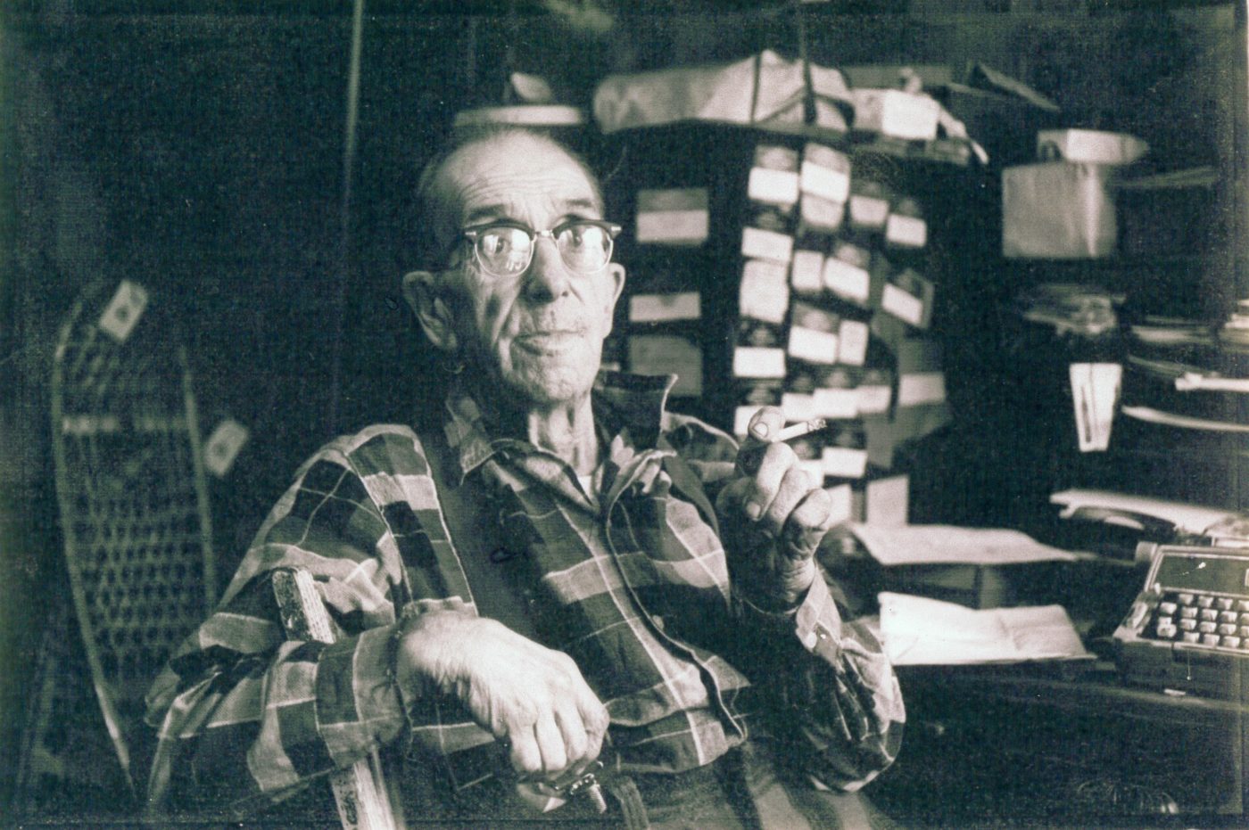 Fur trapper E. J. Dailey in Lisbon