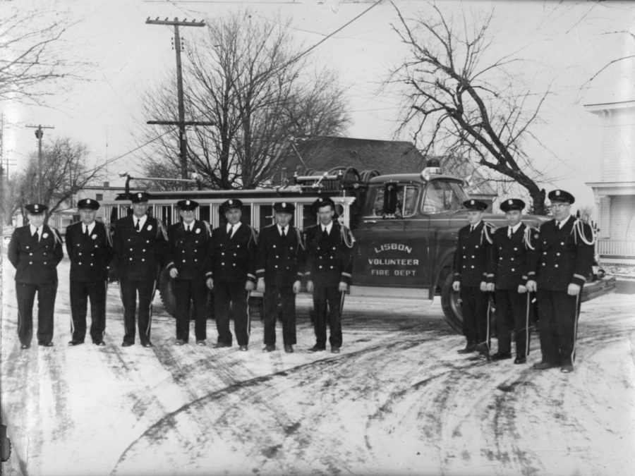 Firefighters at the Masonic Temple fire in Morristown
