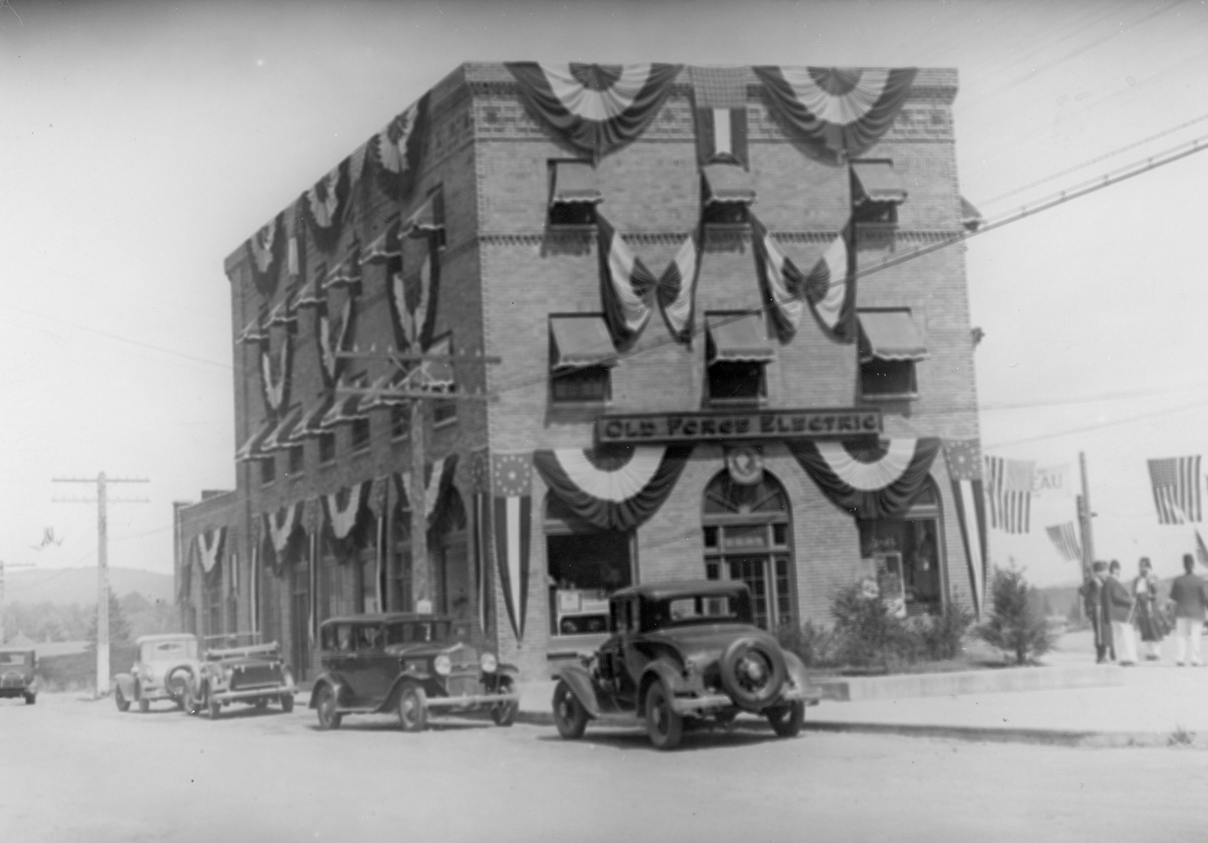 The Flat Iron Building in Old Forge