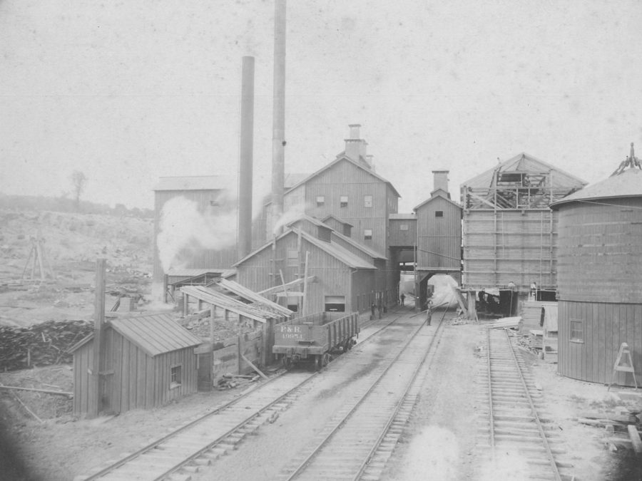 New York Central Railroad switching yard at Tupper Lake Junction