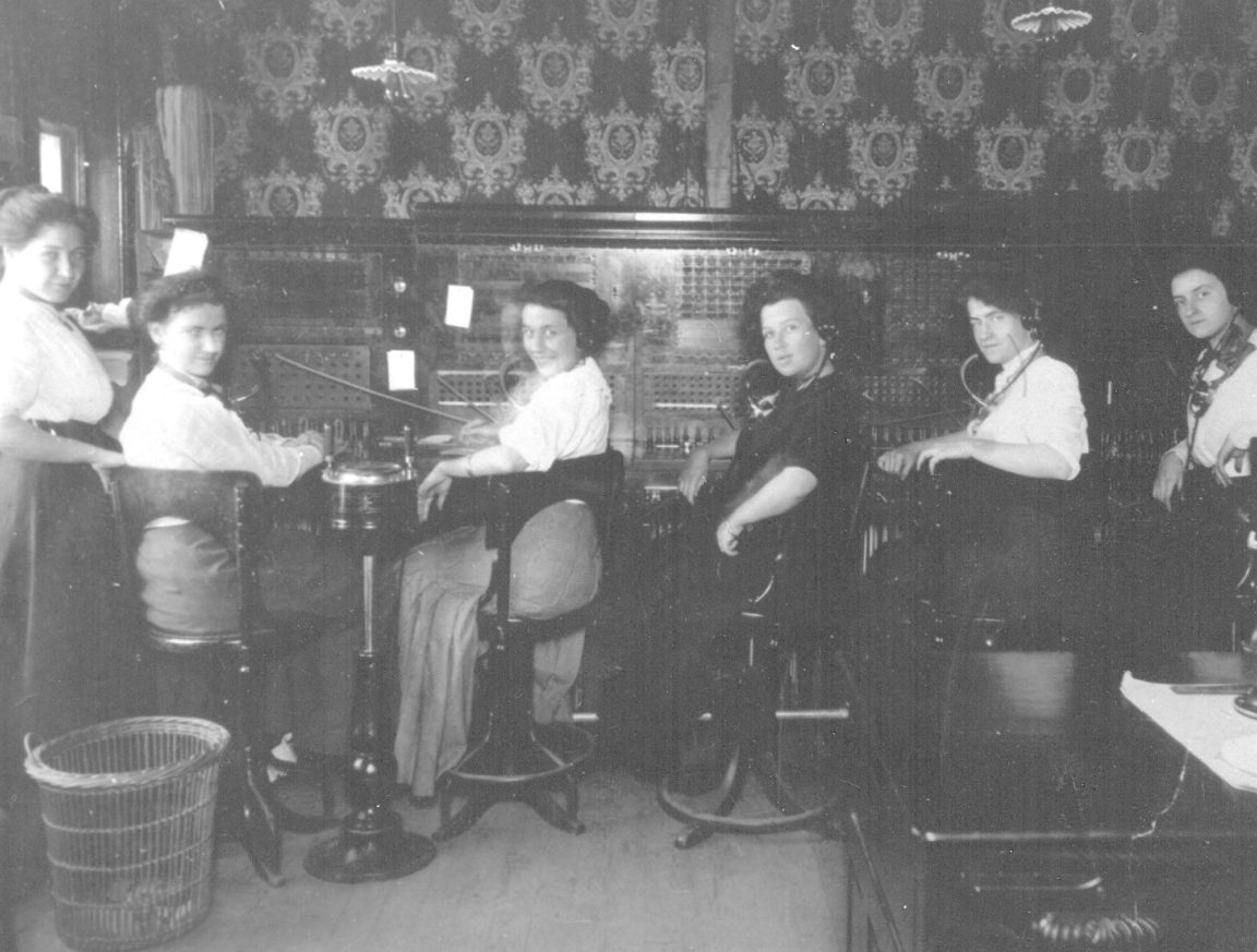 Telephone operators work switchboards in Gouverneur