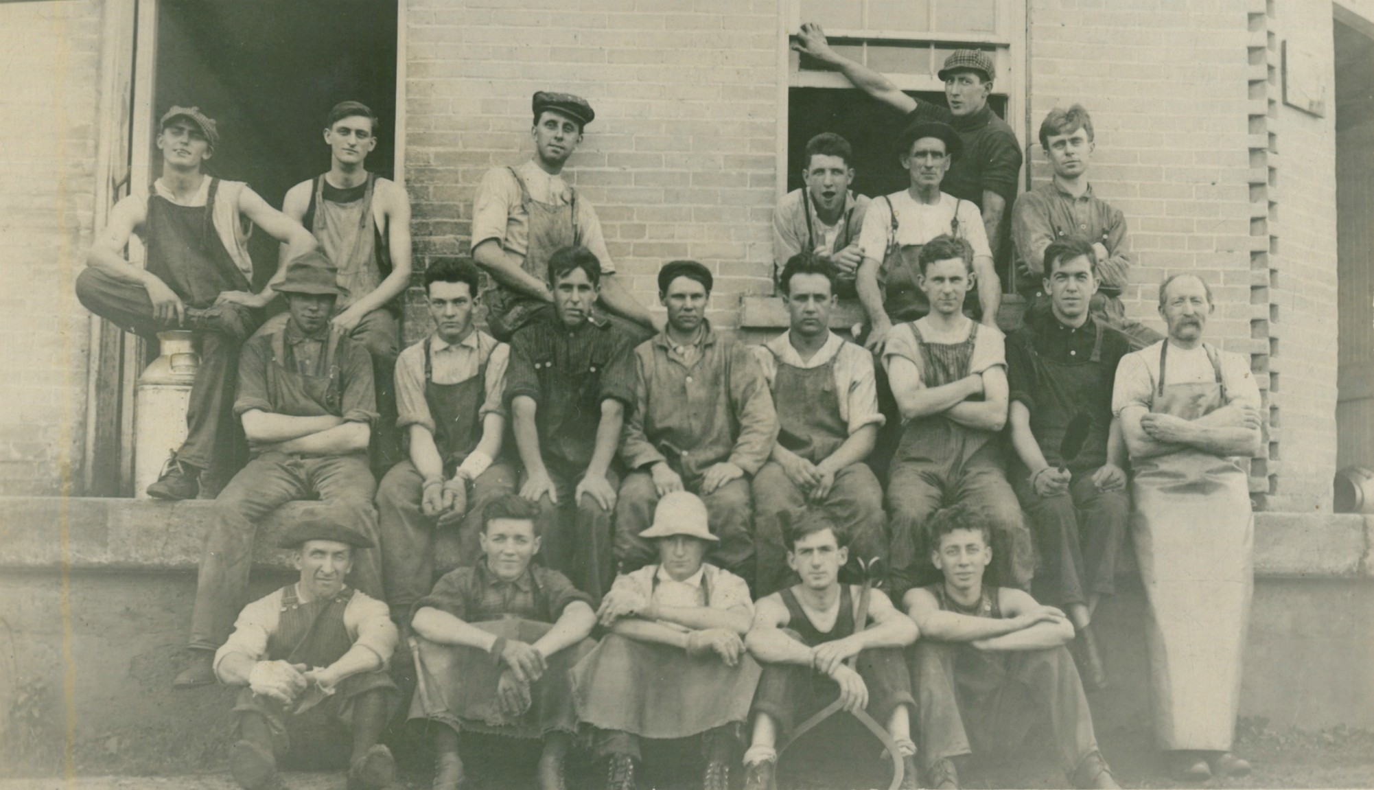 Workers from McDermott’s Milk Plant in Canton