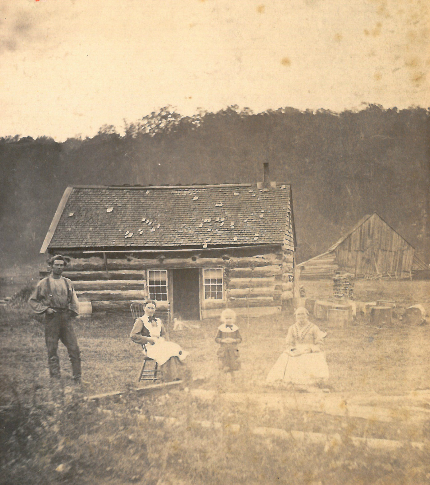 The David Bullock homestead on Elm Creek