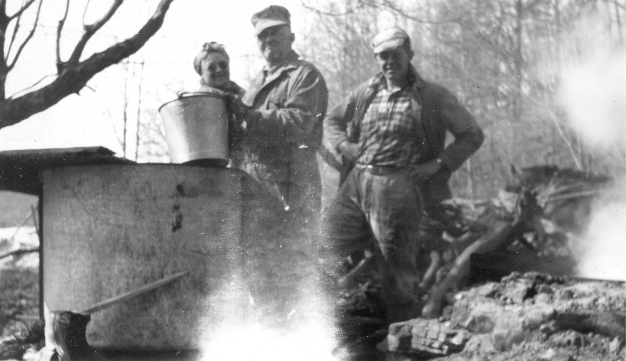 Collecting maple sap on the McGregor Farm in Hammond