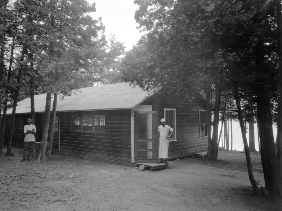 Caretaker of Schimmel Camp on Rondaxe Lake near Old Forge