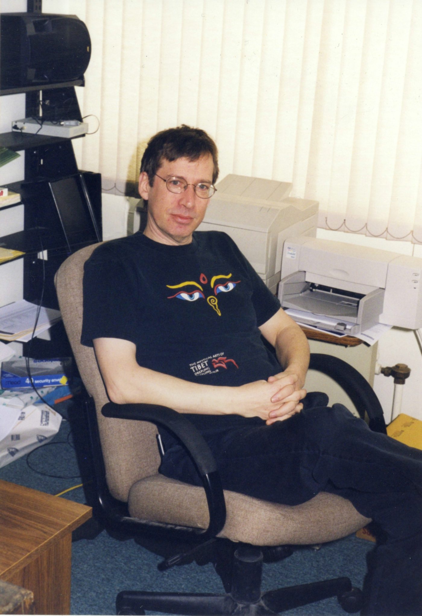 NCPR digital editor Dale Hobson in office in Canton