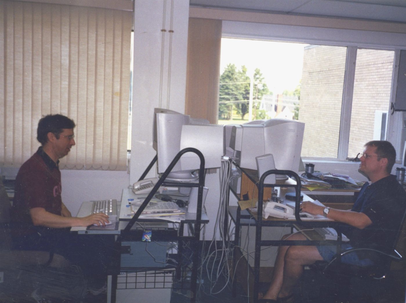 NCPR’s digital team at their computers in Canton