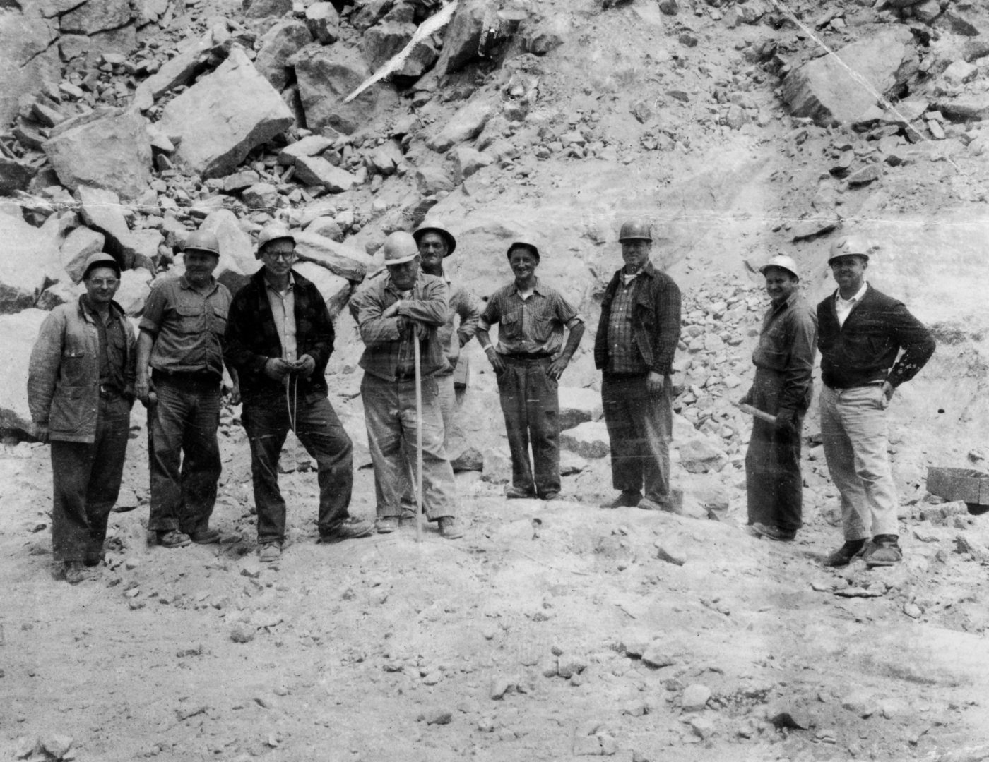 Daytime blasting crew of Benson Mines