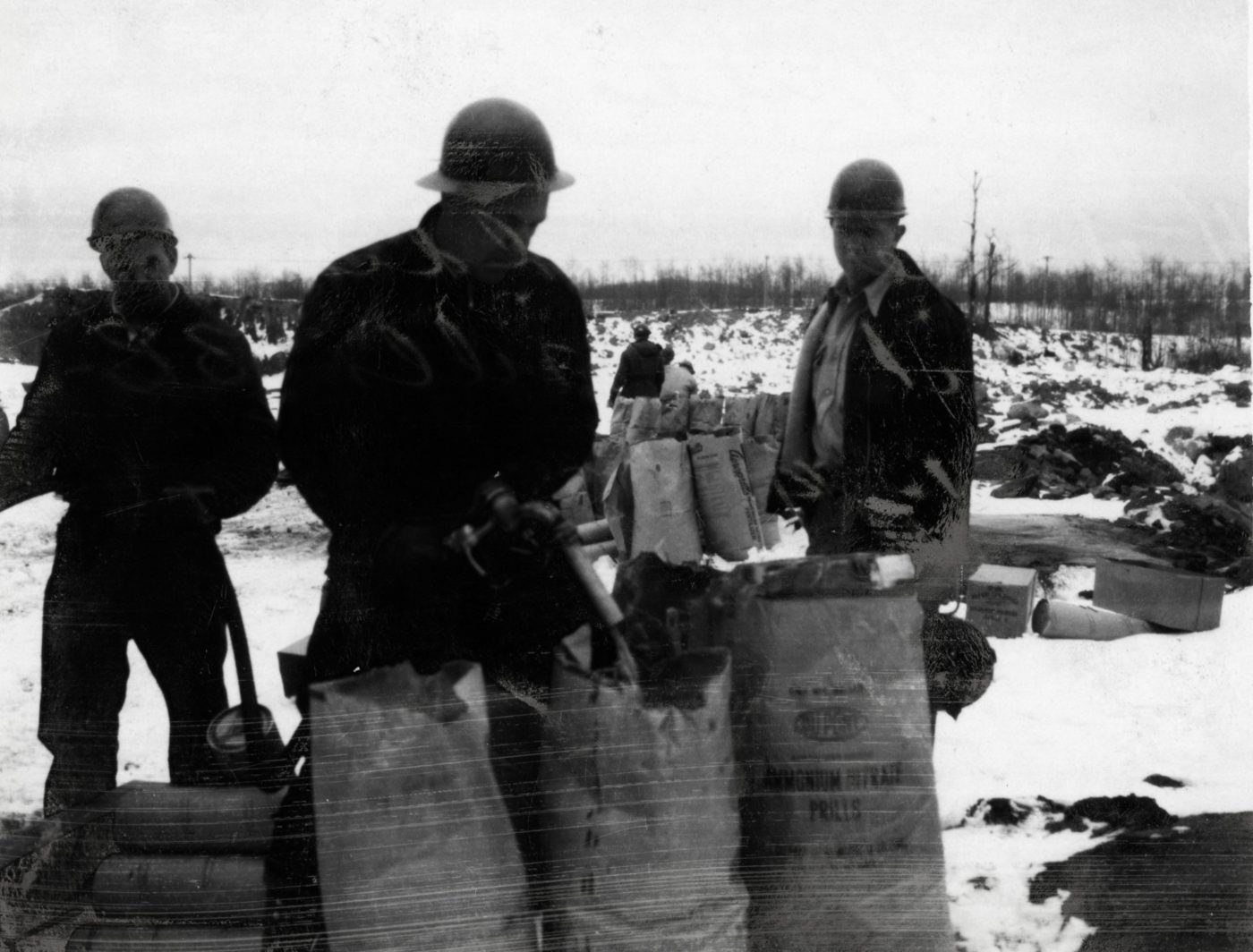 Preparing blast at Benson Mines