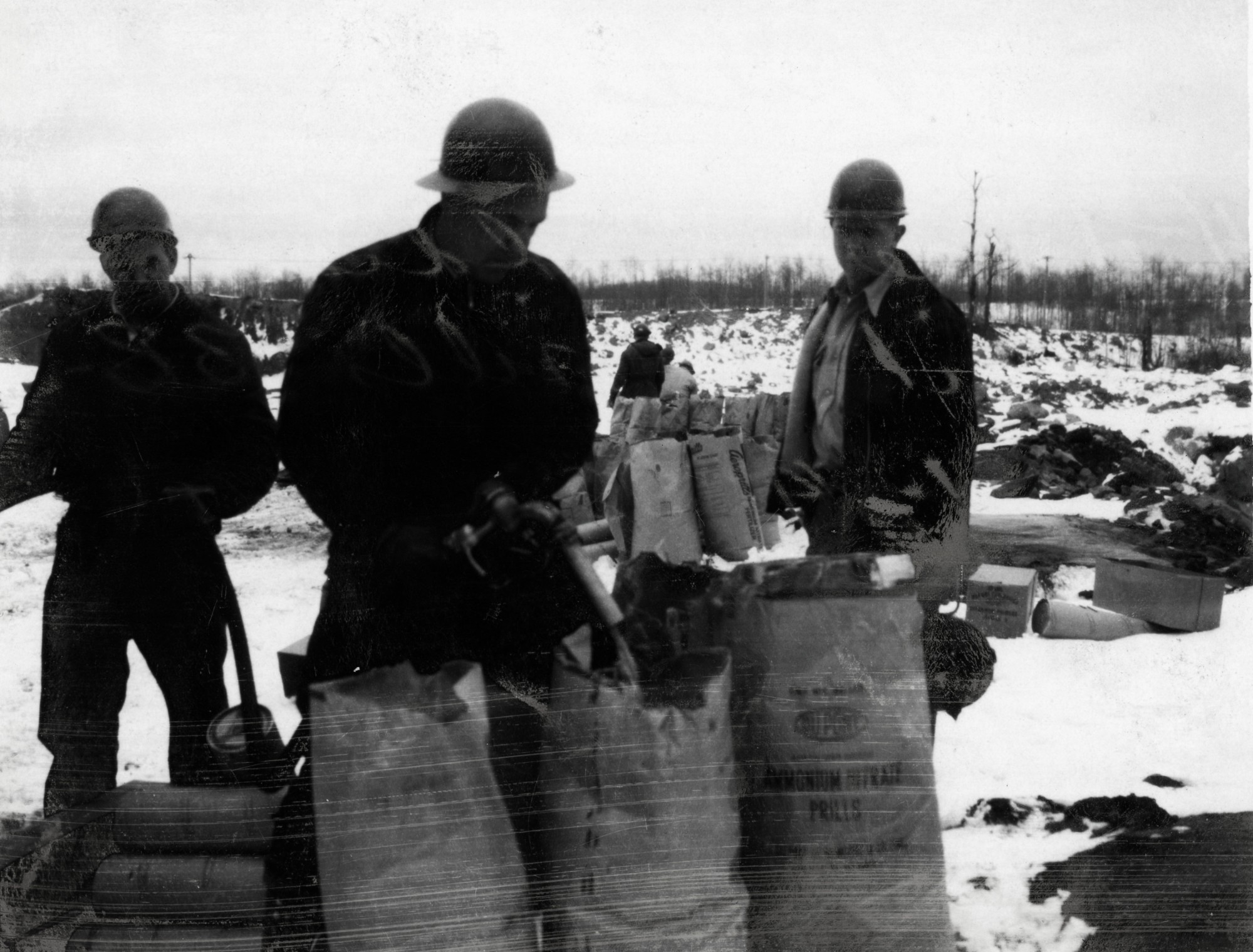 Preparing blast at Benson Mines