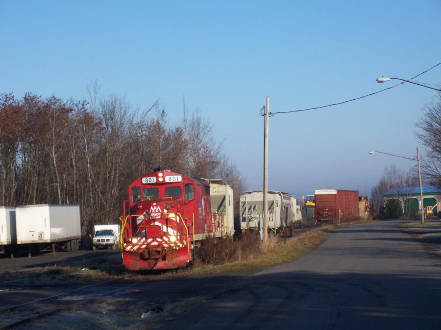 New York Central Railroad switching yard at Tupper Lake Junction