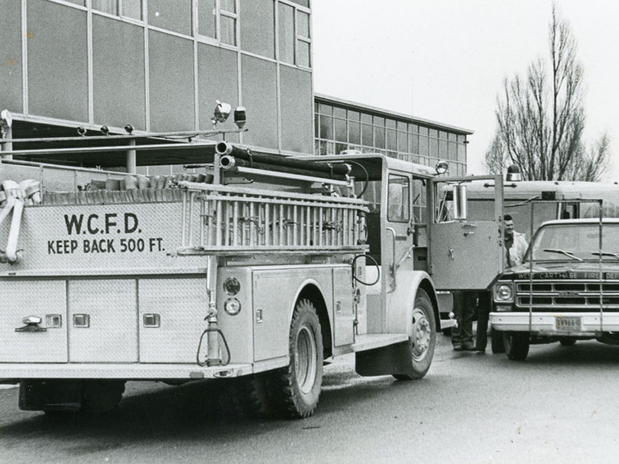 F.J. Roderick with his truck in Carthage