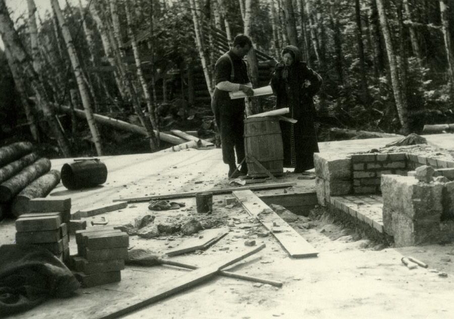 Caretaker of Schimmel Camp on Rondaxe Lake near Old Forge