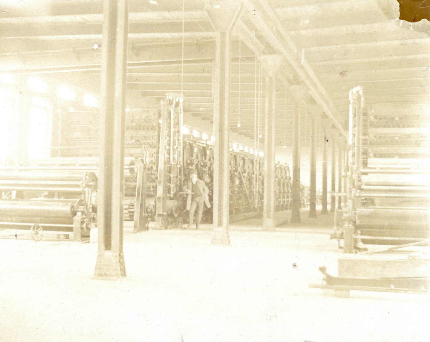 Machinery in the St. Regis Paper Mill in Deferiet