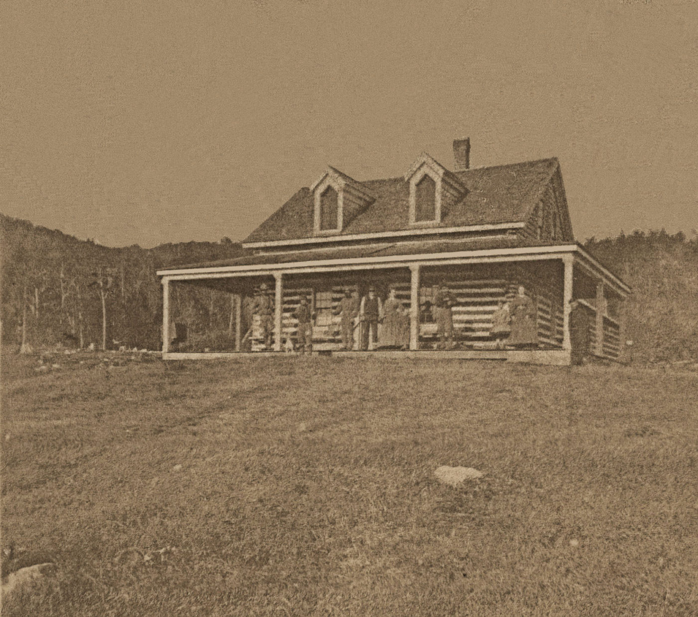 Early cabin in Tupper Lake