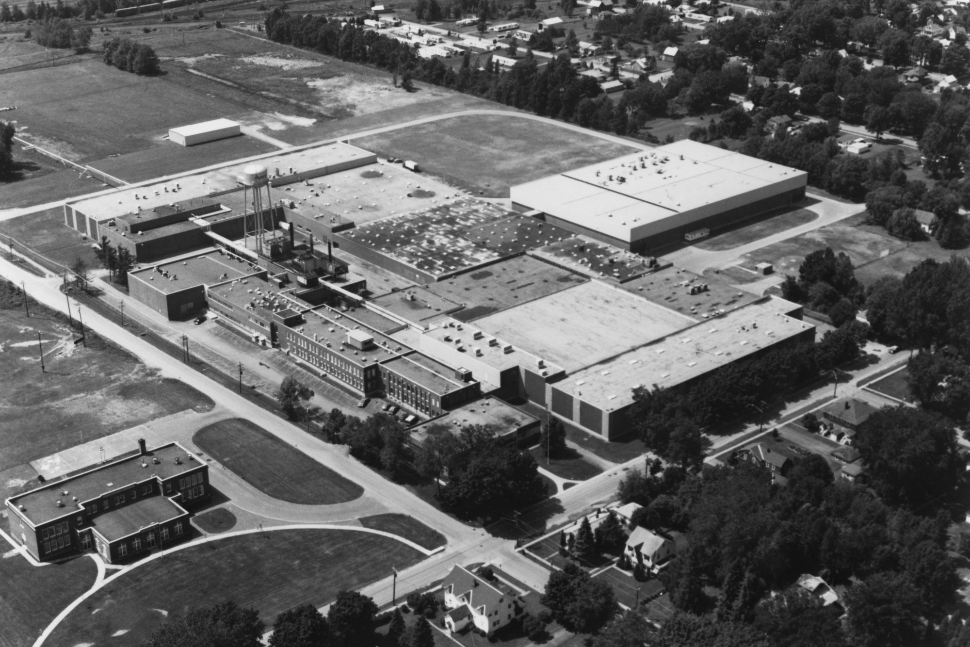 An aerial view of the old Wyeth-Ayerst Laboratories manufacturing plant