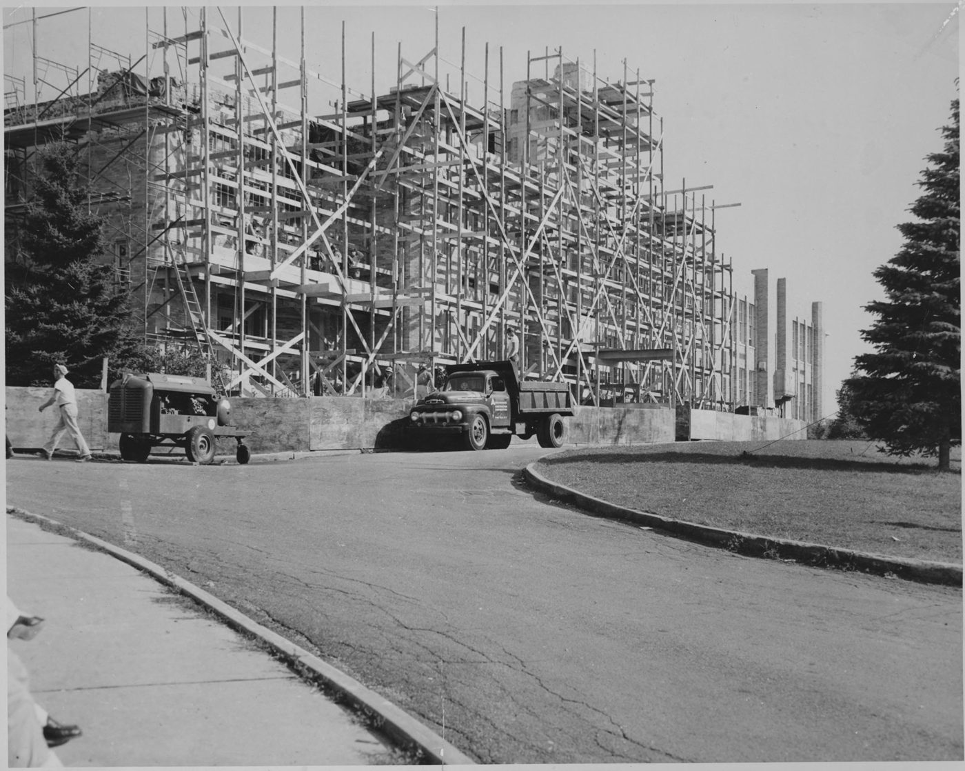 Construction on the Tupper Lake High School