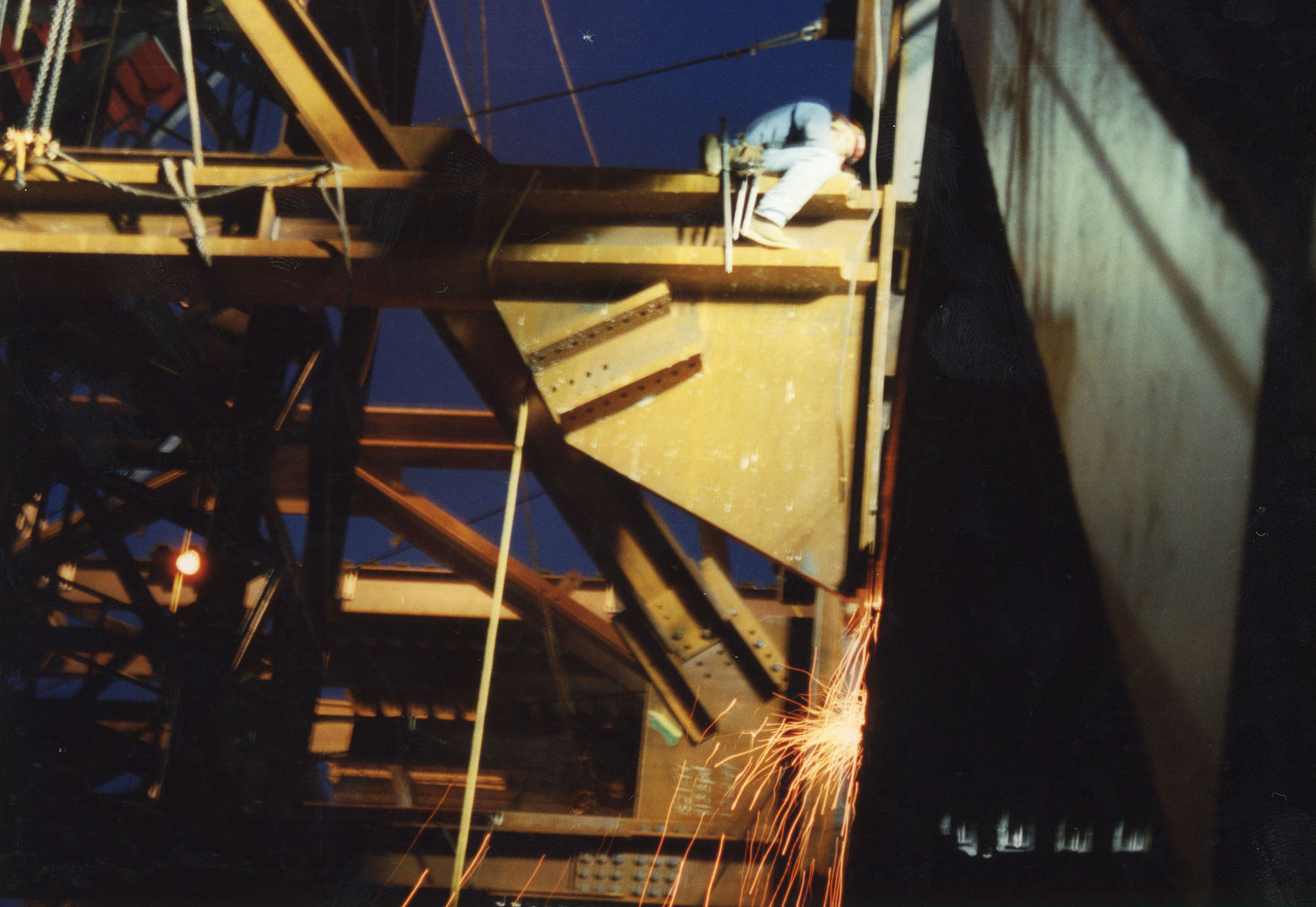 Mohawk ironworker cutting iron