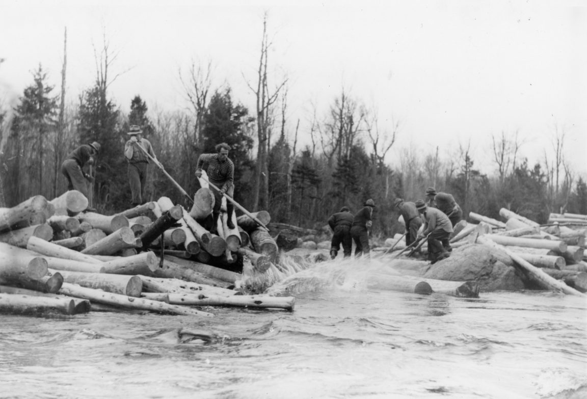 Running Logs in North Country Rivers